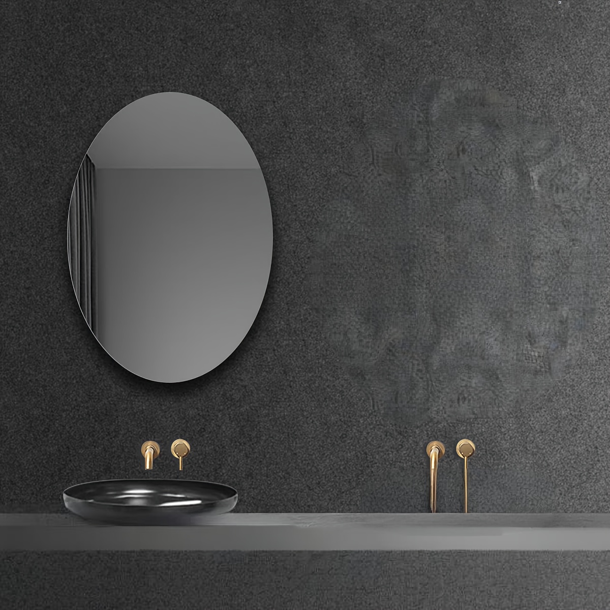 oval mirror sold on Temu Republic of Korea