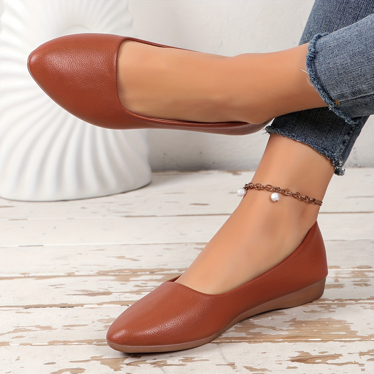 Ladies soft flat shoes store