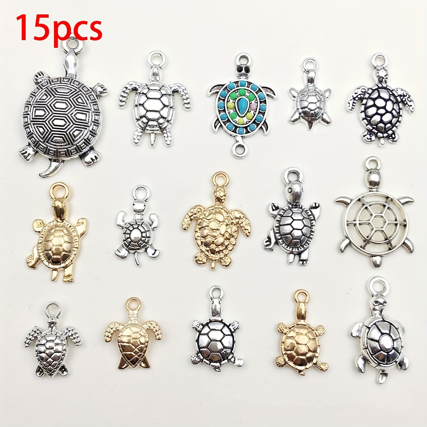 Alloy Turtle Pendants Diy Bracelet Necklace Jewelry Making - Temu ...