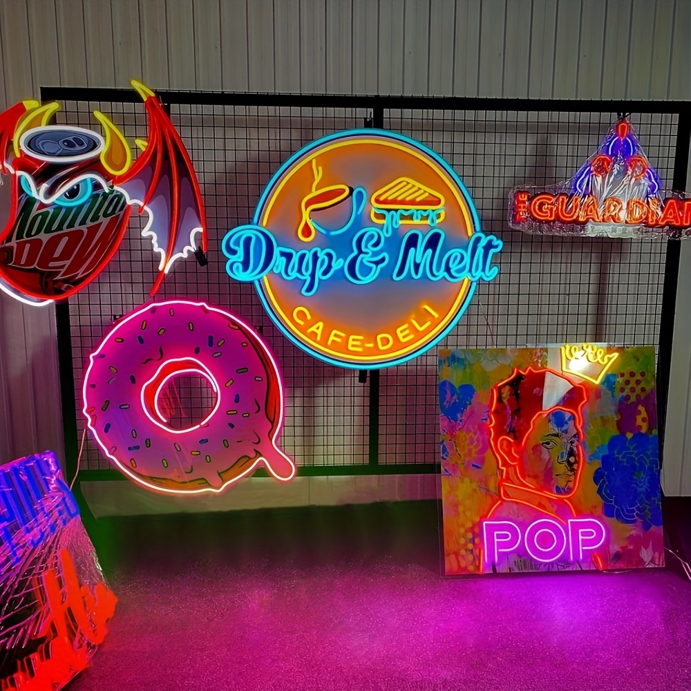 personalised neon sign sold on Temu United States