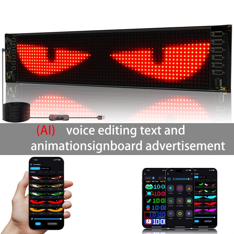 car window led display sold on Temu United States