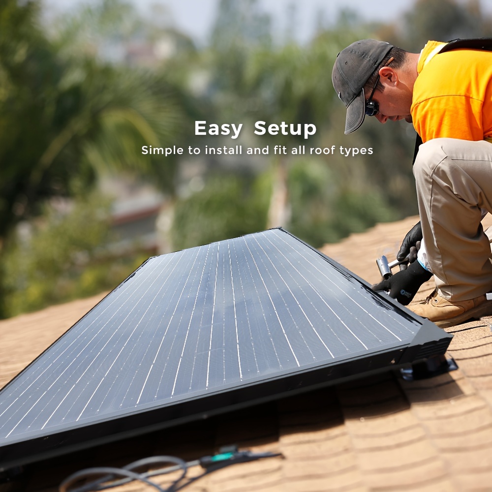 100 Watt/19.8v Solar Panel High efficiency Monocrystalline - Temu