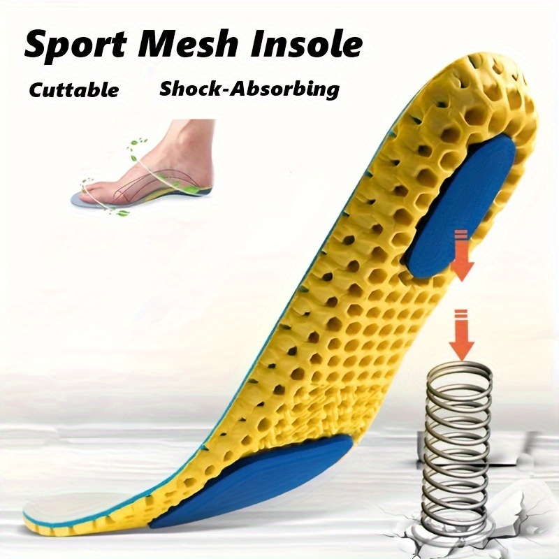 Memory Foam Sport Insoles Cuttable Shoes Feet Soles Pad - Temu Canada