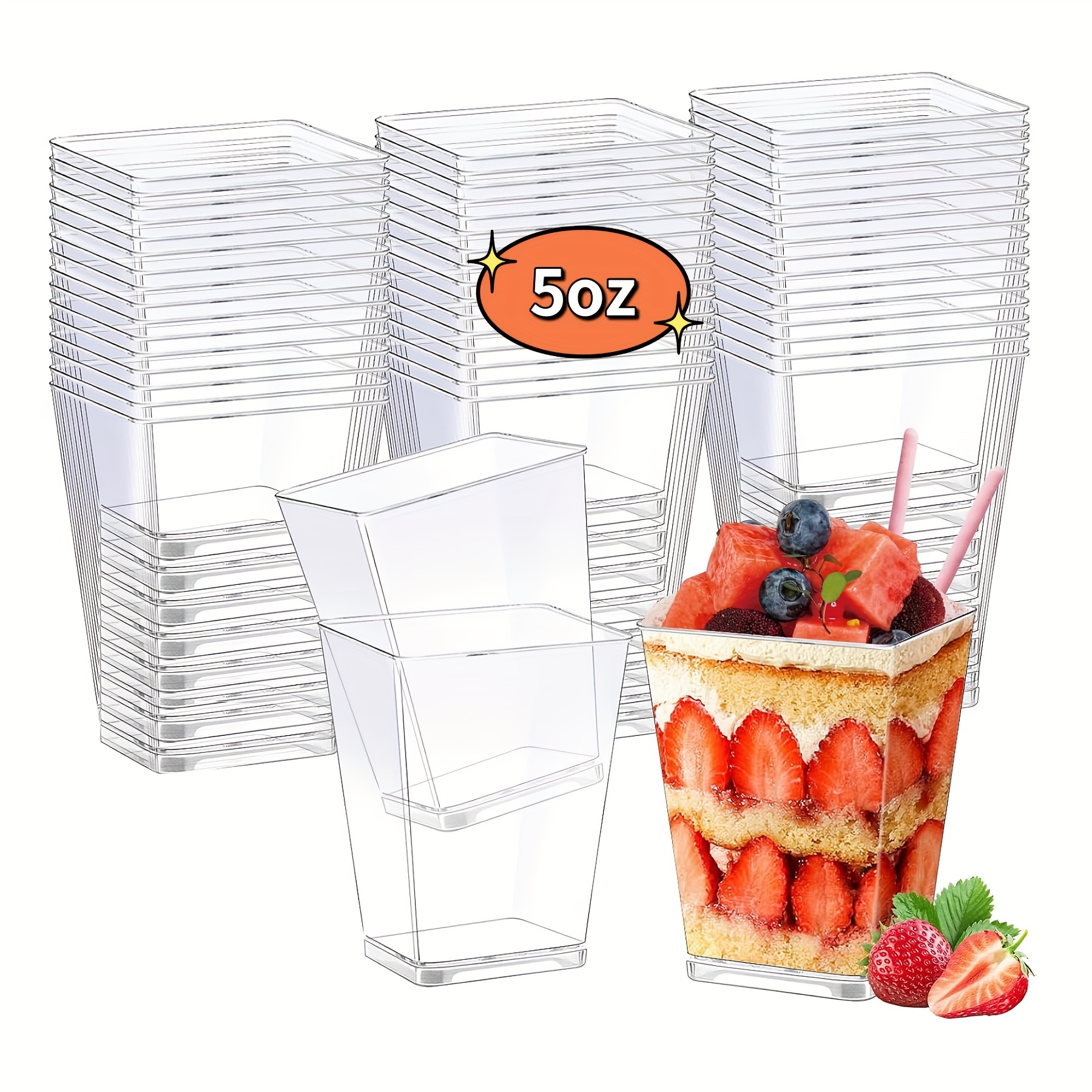 dessert mini cups sold on Temu United States