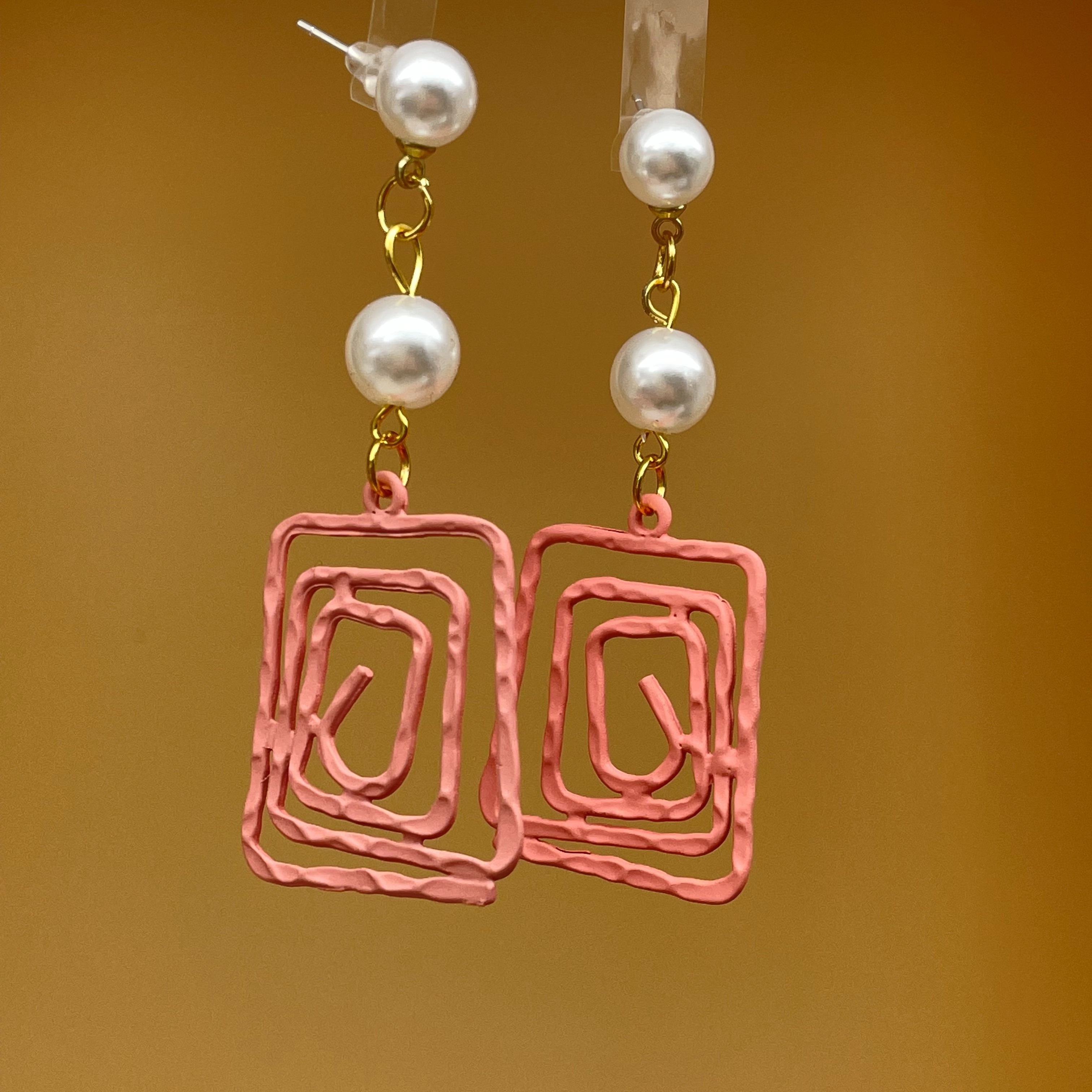 Elegant Hollow Spiral Geometric Dangle Earrings Colorful - Temu United ...