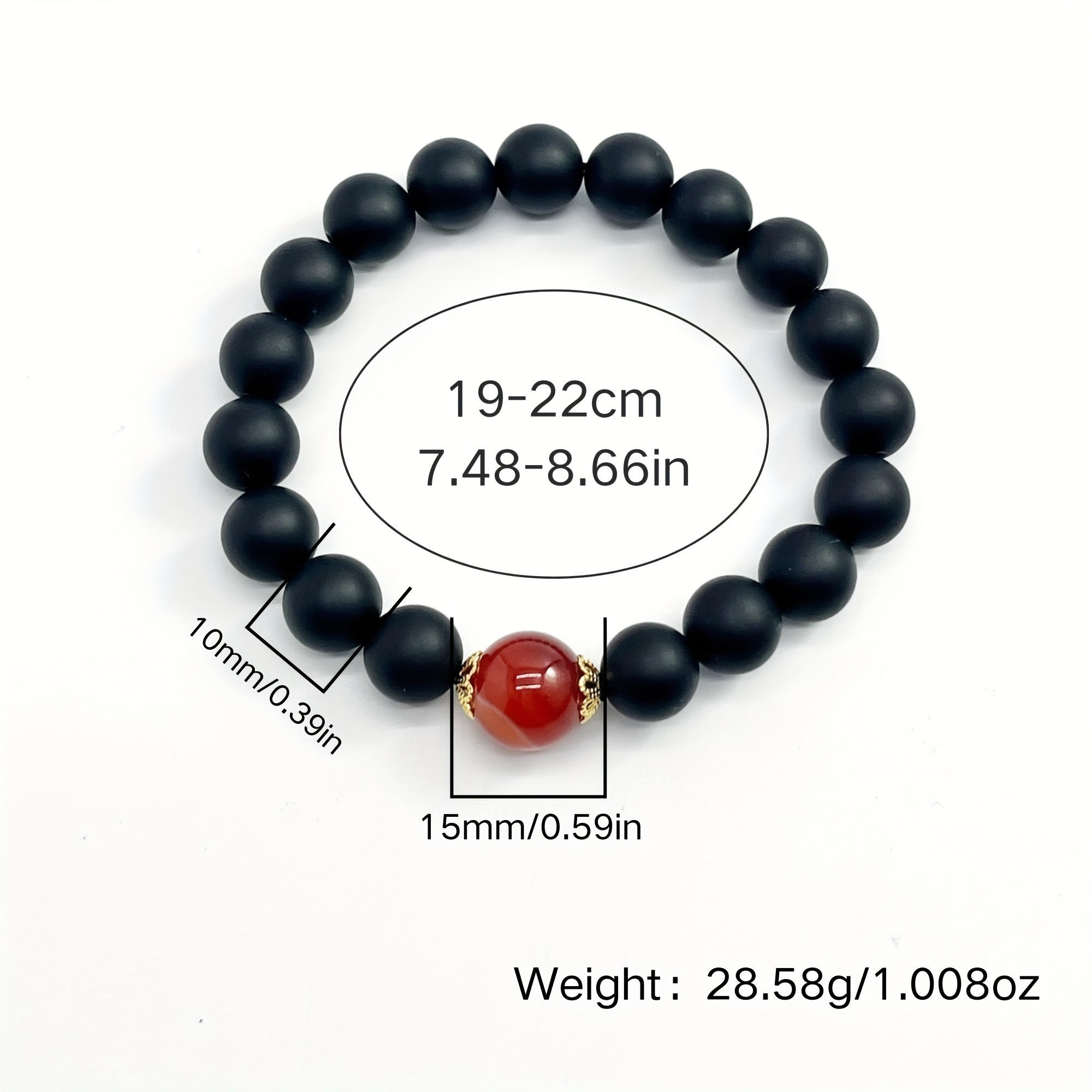 Average weight of a beaded bracelet in ounces store