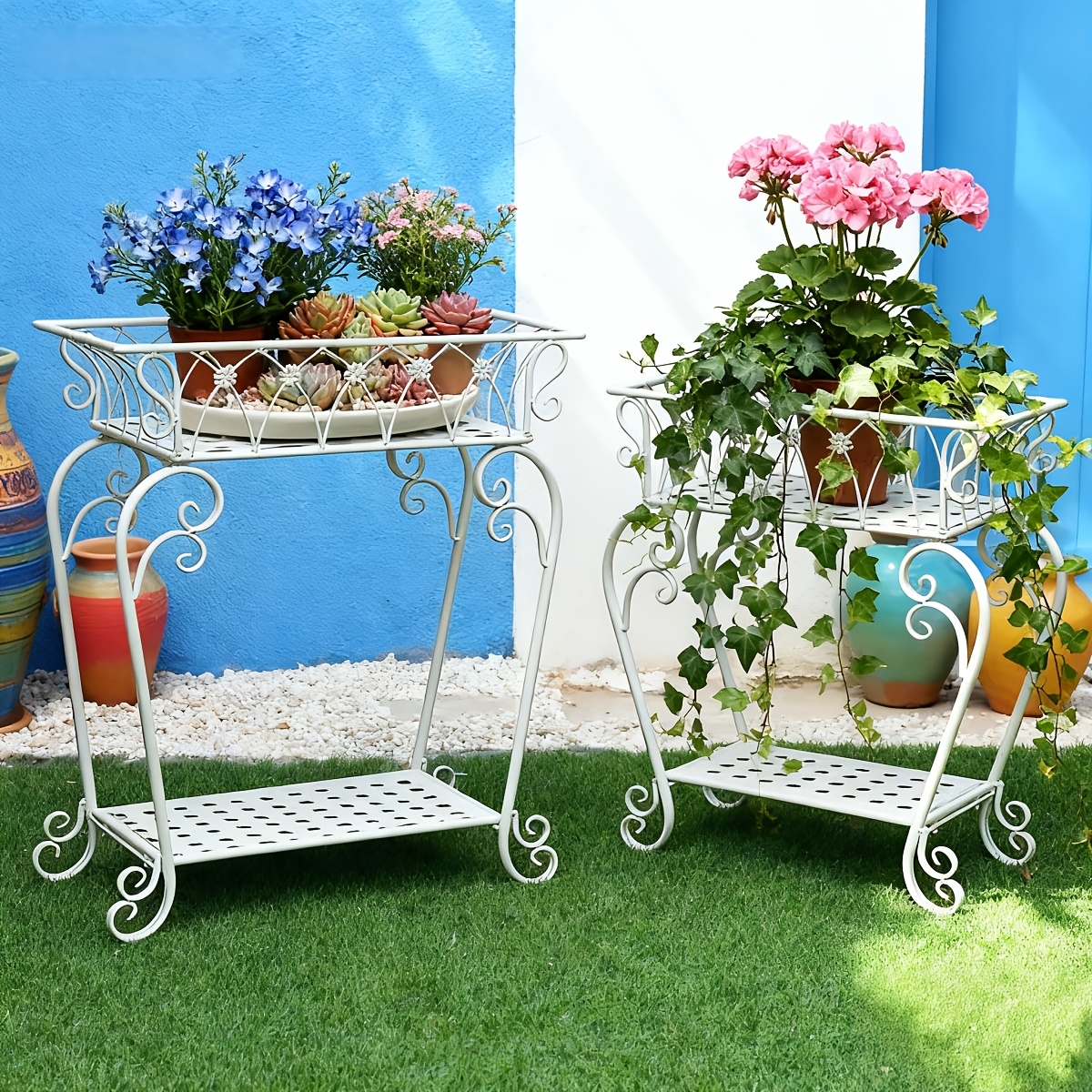 outdoor plant stands sold on Temu Australia