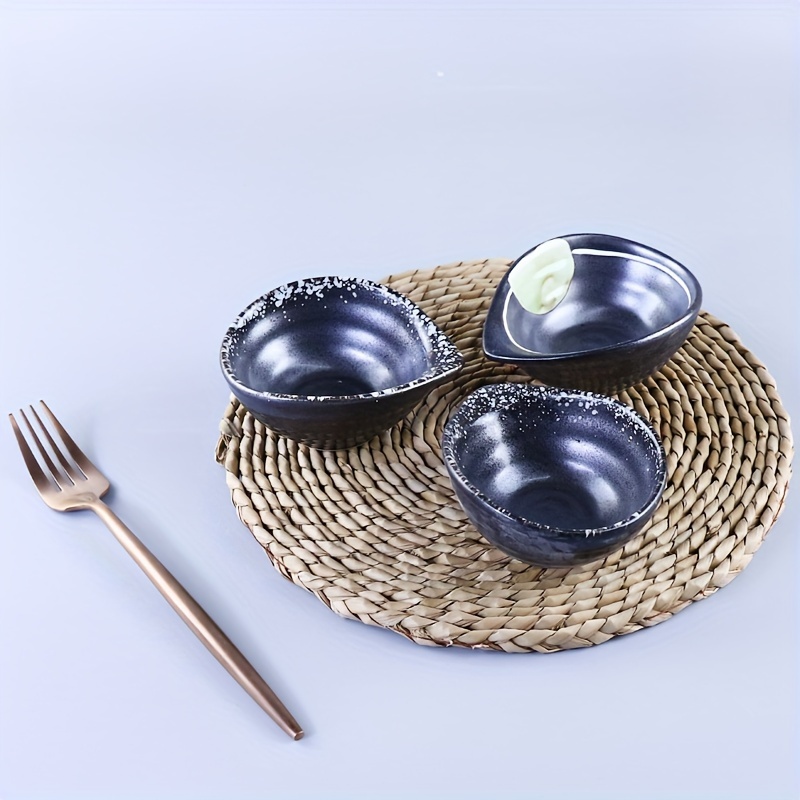 Retro Ceramic Dishes Sauce Dipping Plates Creative Ceramic - Temu