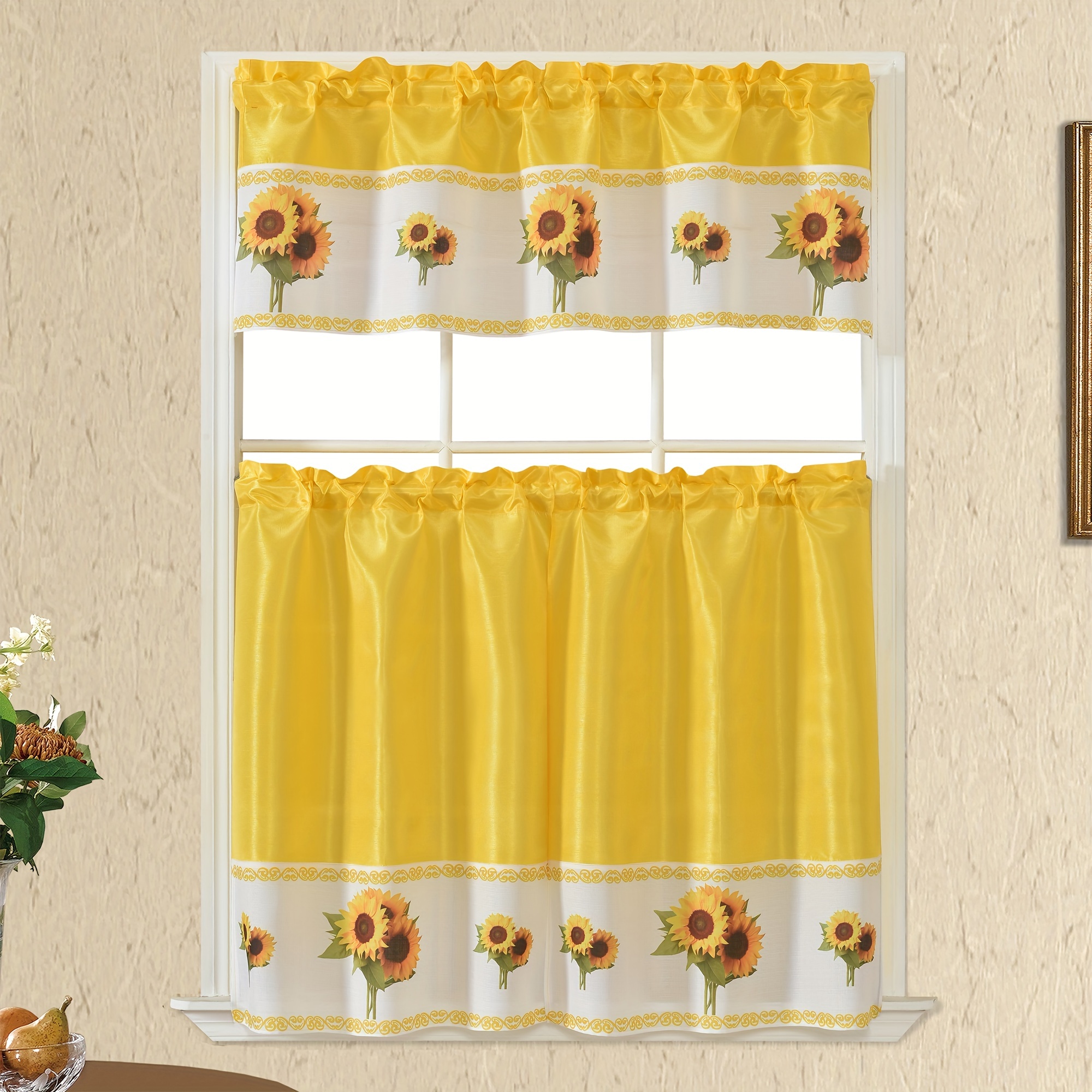 kitchen curtains sold on Temu United States