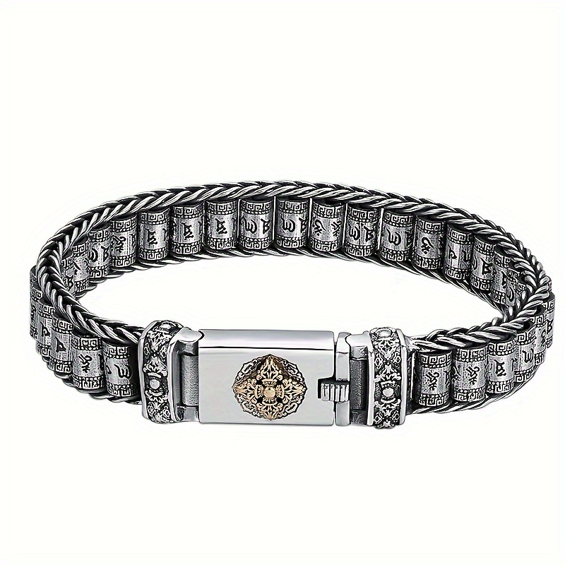 Original Design S925 Sterling Silver Braided Bracelet Men's - Temu ...