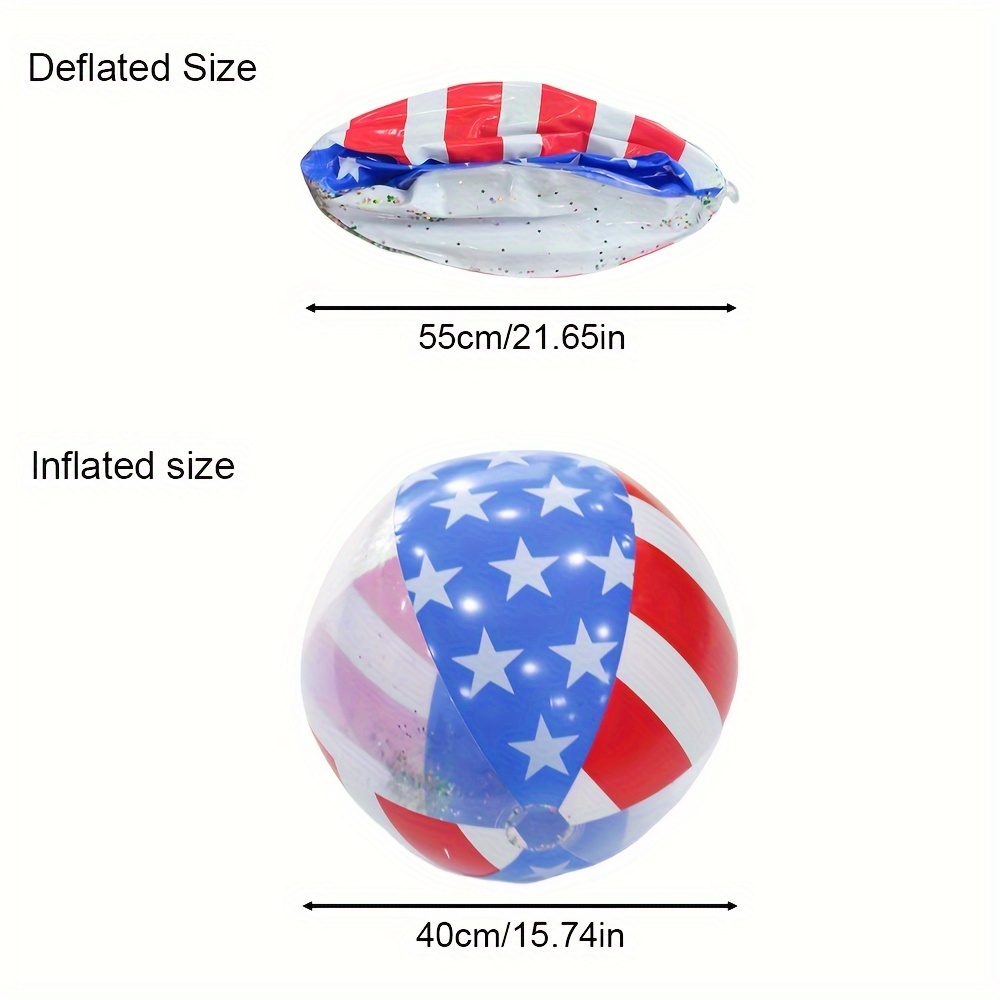 Inflatable Beach Balls Shiny Stars Water Floating Balls Pool - Temu