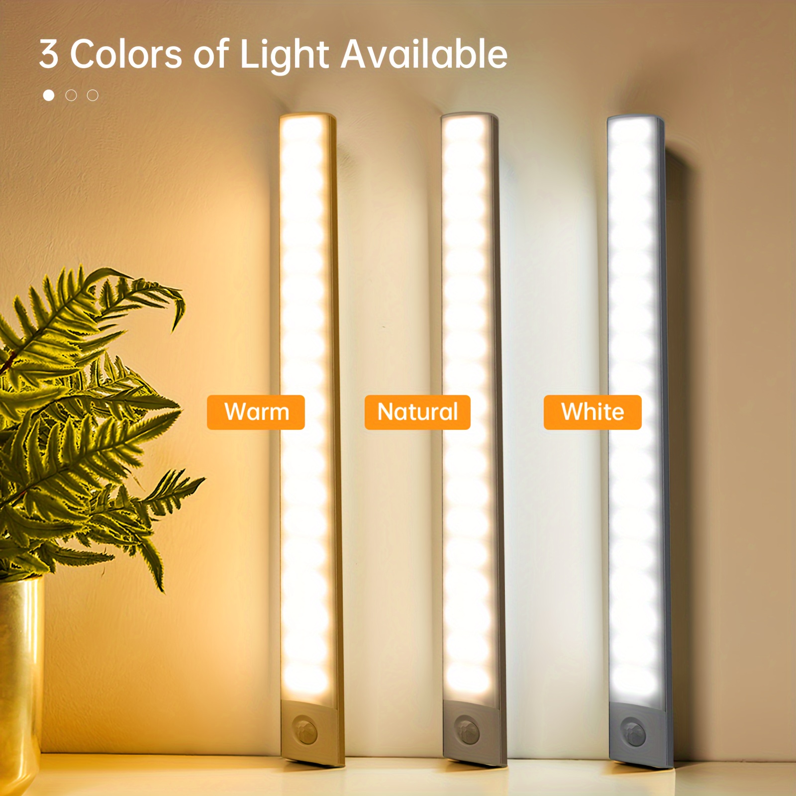 Lumină sub dulap cu senzor de mișcare lumini LED pentru - Temu Moldova