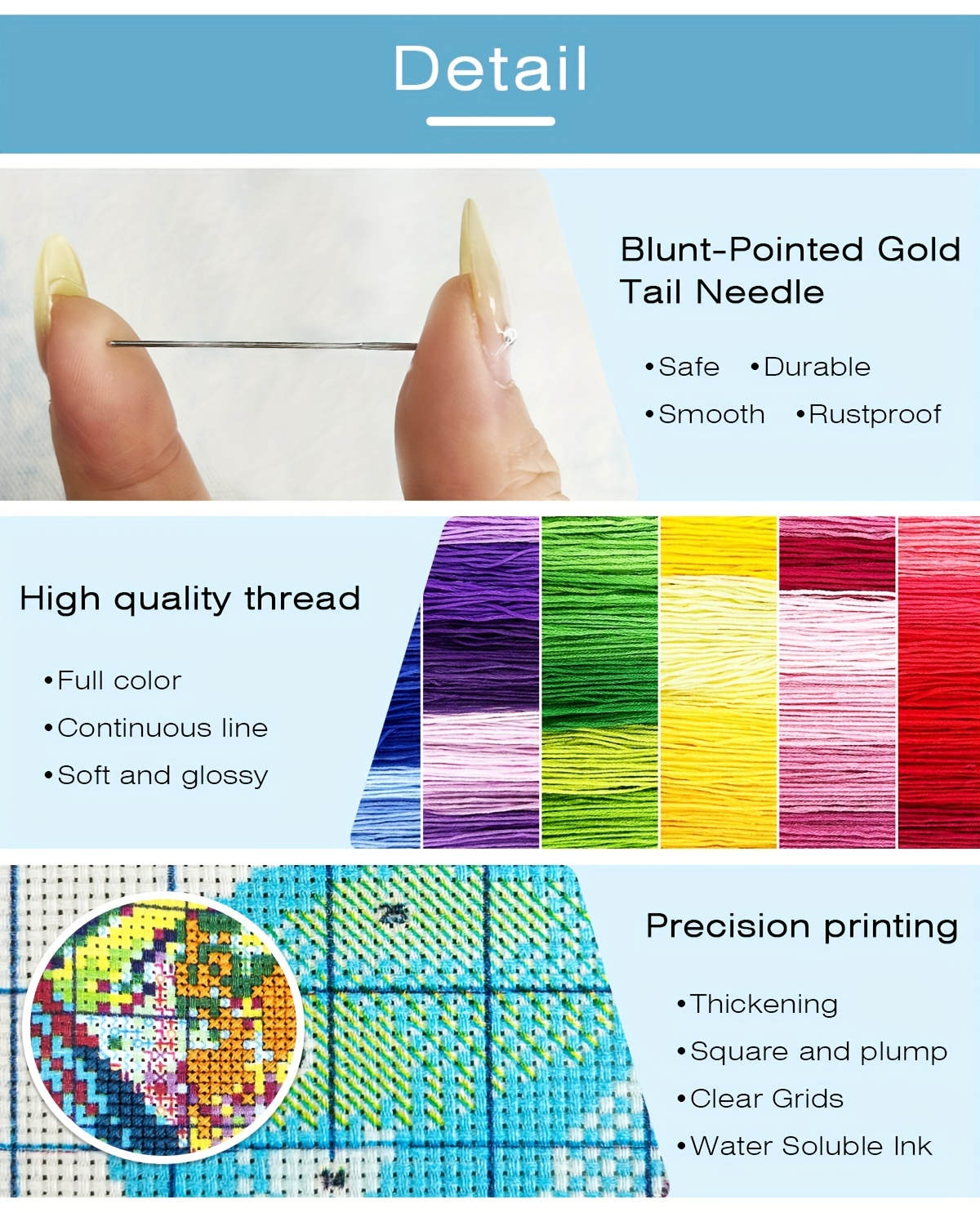 1PC ערכת רקמה בצורת פרפר 30x30 ס"מ 11CT/14CT ערכת מלאכת יד - Temu