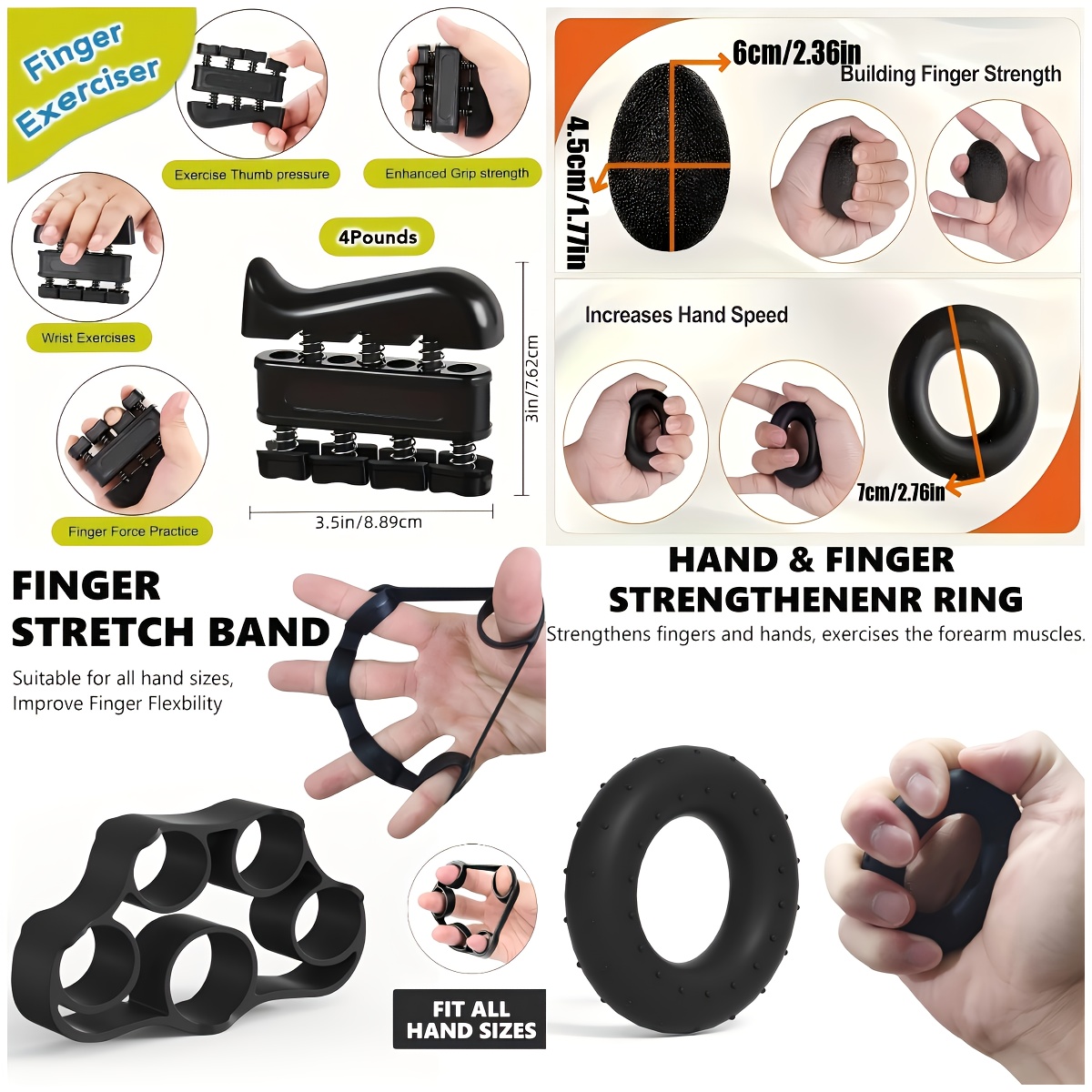 hand grippers sold on Temu New Zealand