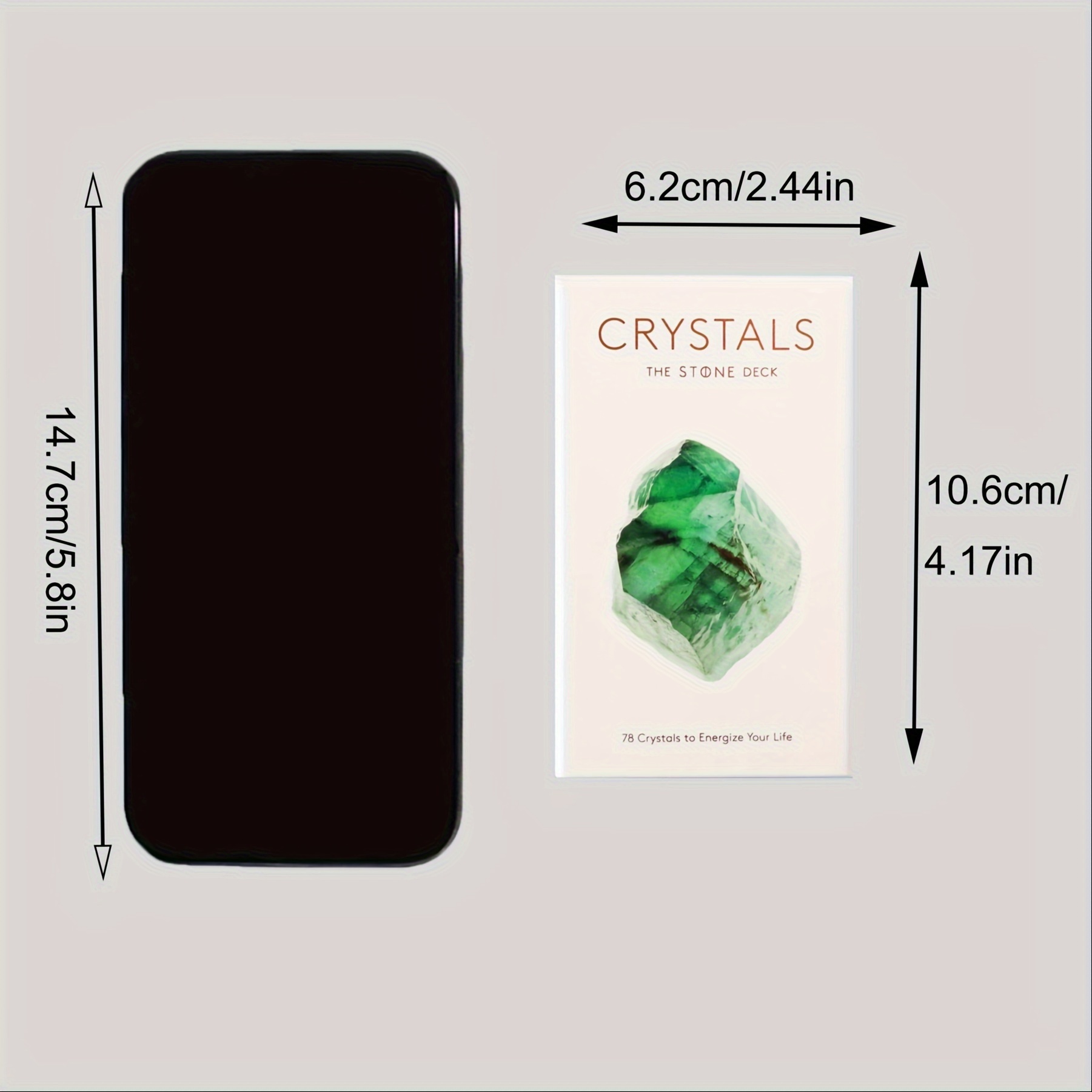 Crystals: Stone Deck: 78 Crystals Life Luminous - Temu