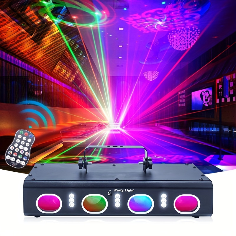 "festive Flash" Dj Disco Party Lights With 3d Led Patterns - Sound ...