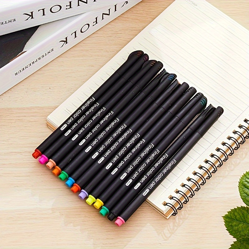 "vibrant" 12 color Fine Tip Watercolor Pen Set Artists Ideal - Temu