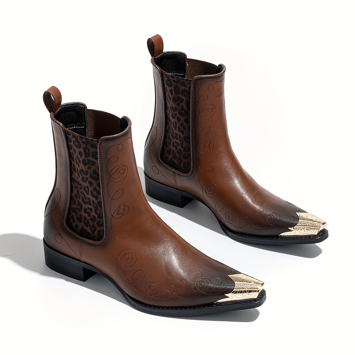 western boots men sold on Temu United States