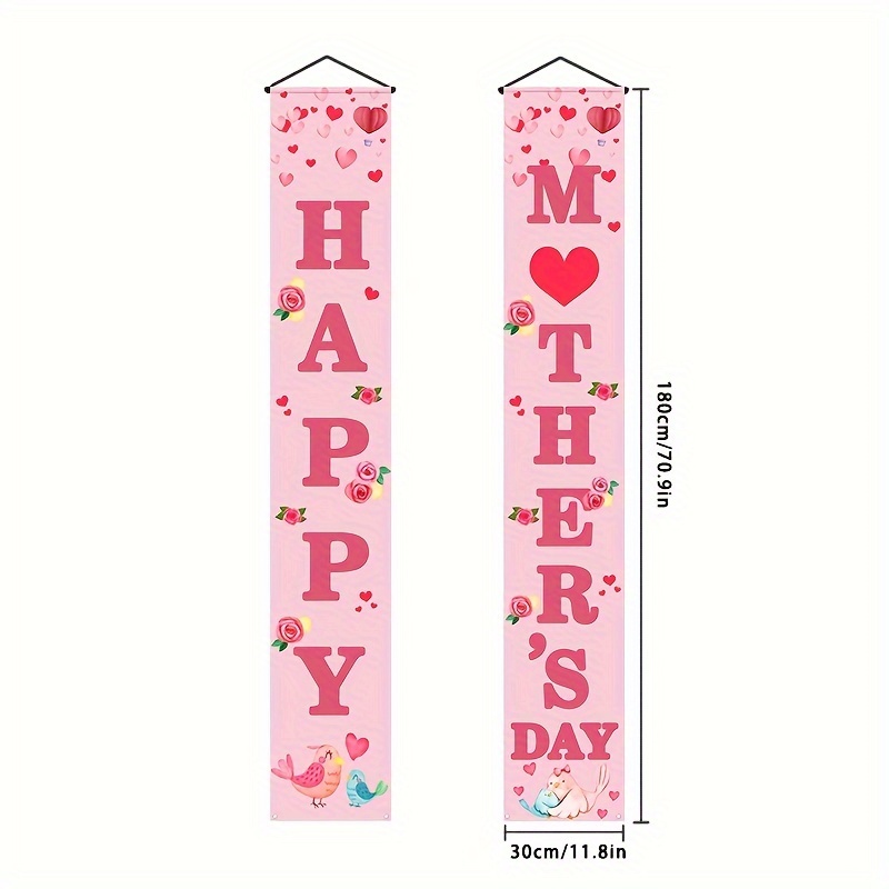 Happy Day Banner Pink Day Backdrop Porch - Temu United