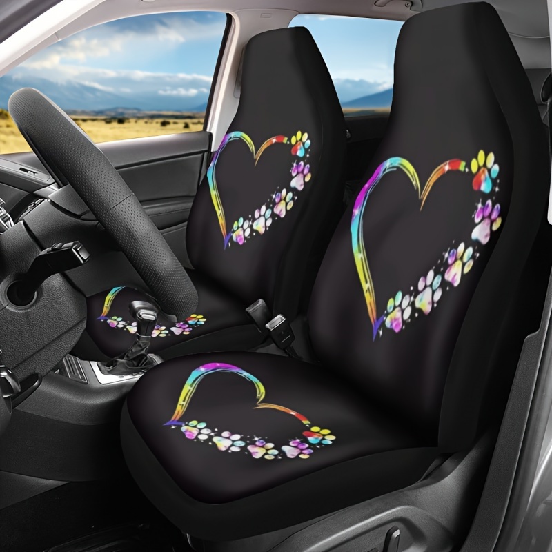 Paw print car seat covers store
