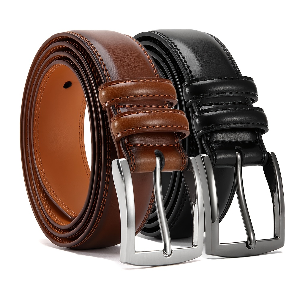 leather belts for men sold on Temu United States