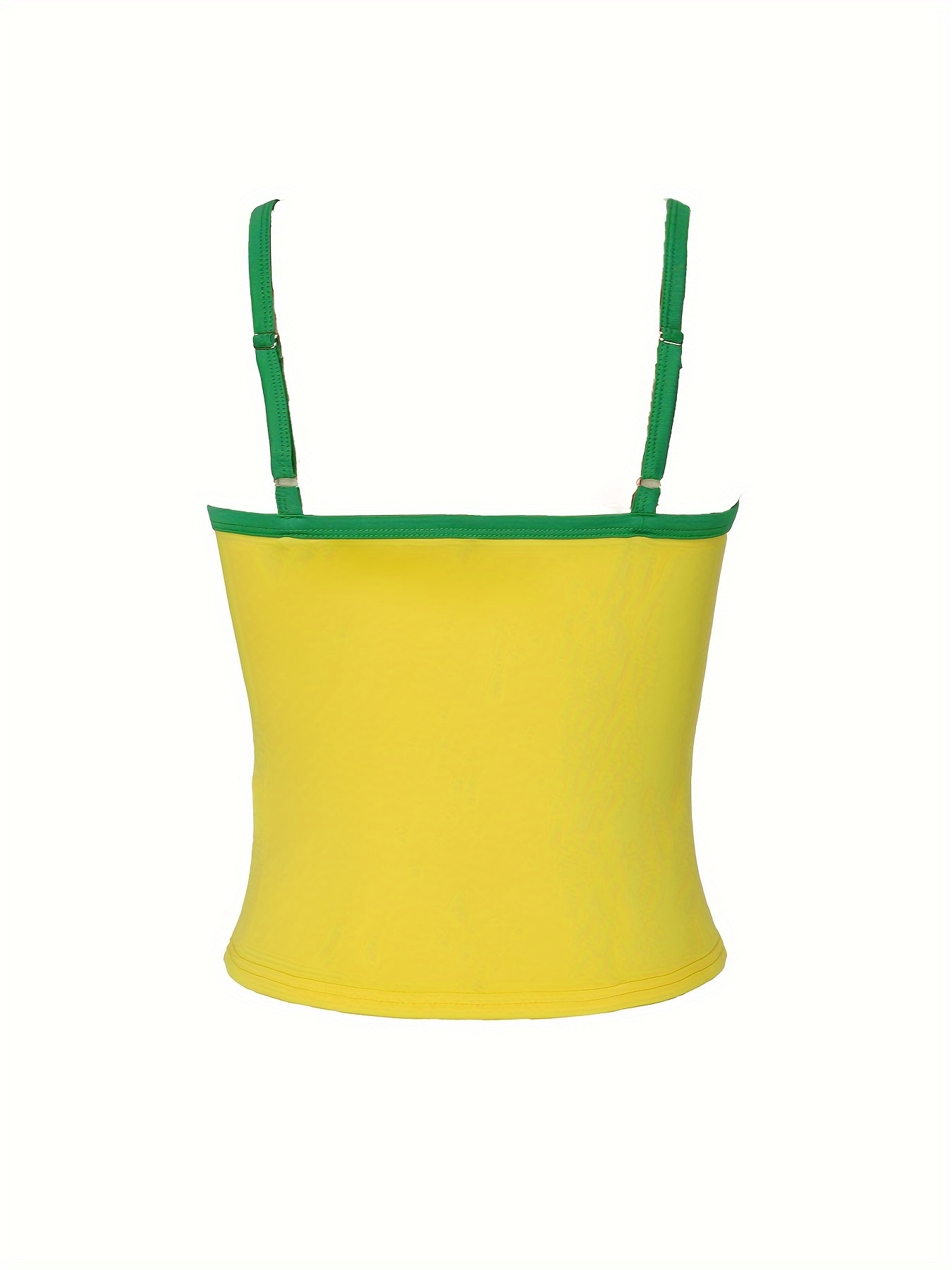 Brasil Flag Print Colorblock Cami Top Y2k Sleeveless - Temu Canada