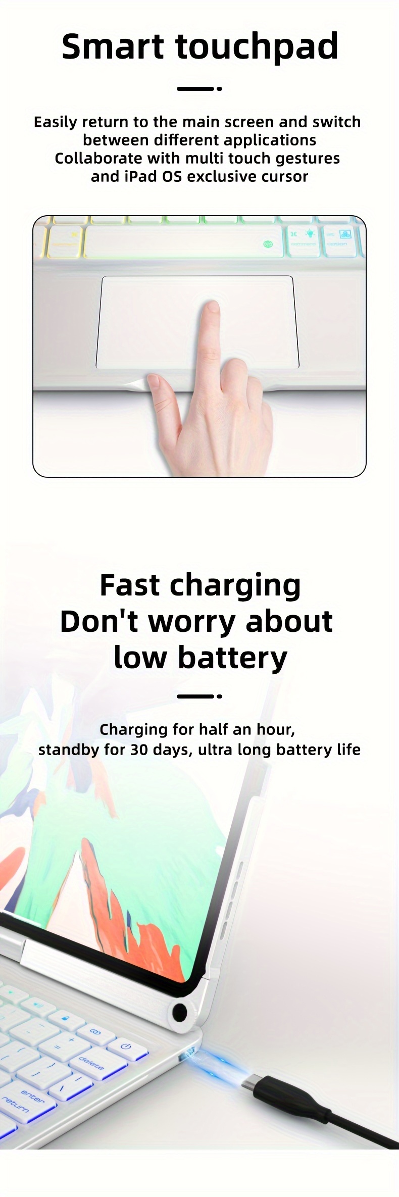 Wireless Keyboard Case Compatible 2022 Ipad 10th Generation - Temu