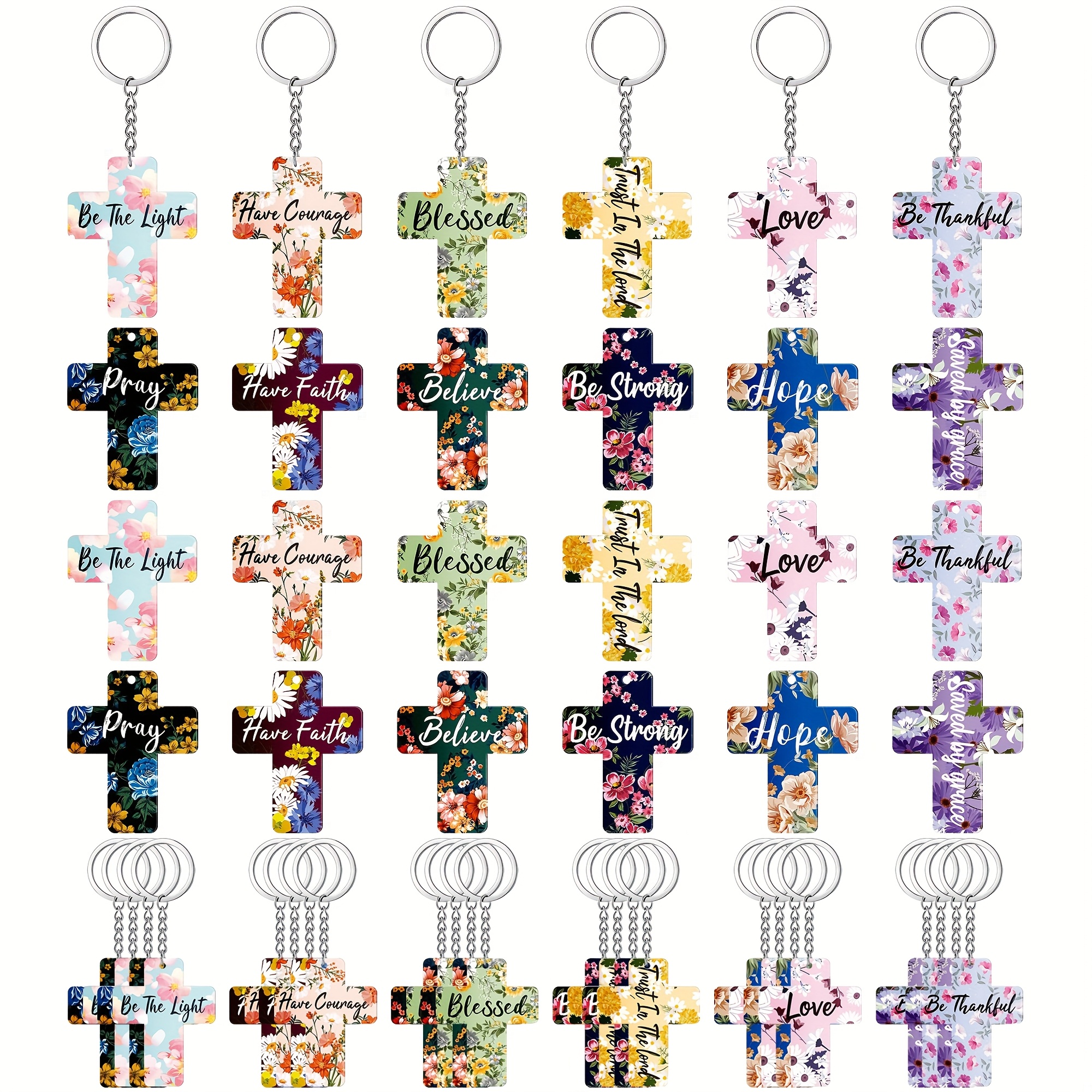scripture keychains sold on Temu United States