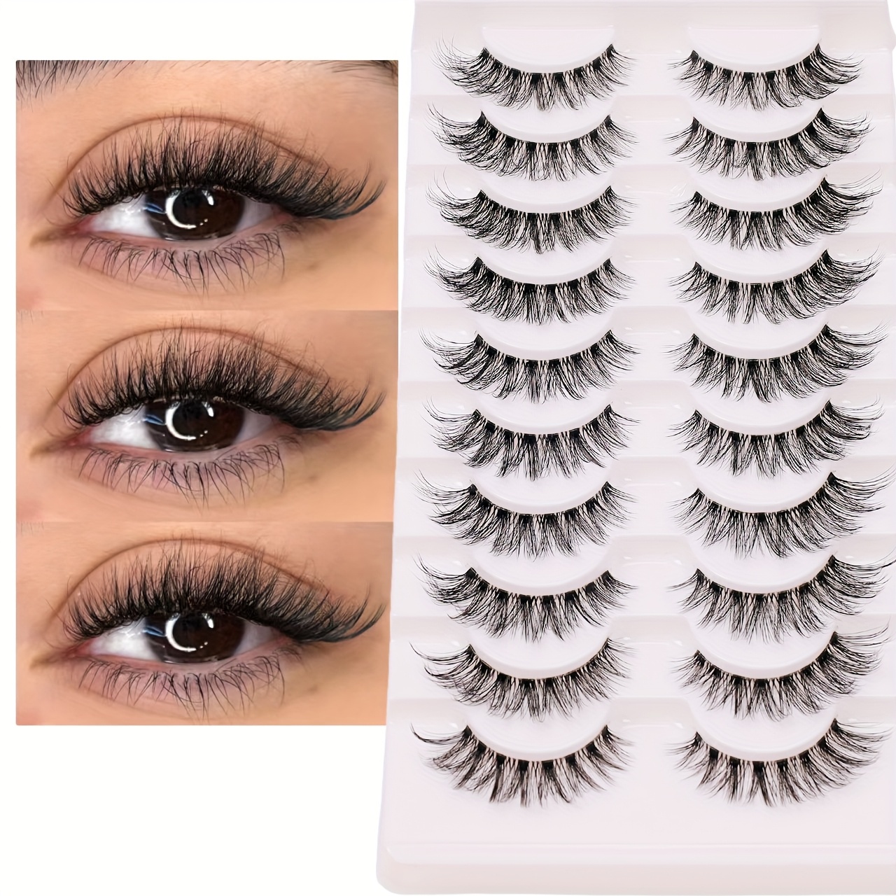 eyelashes sold on Temu United States