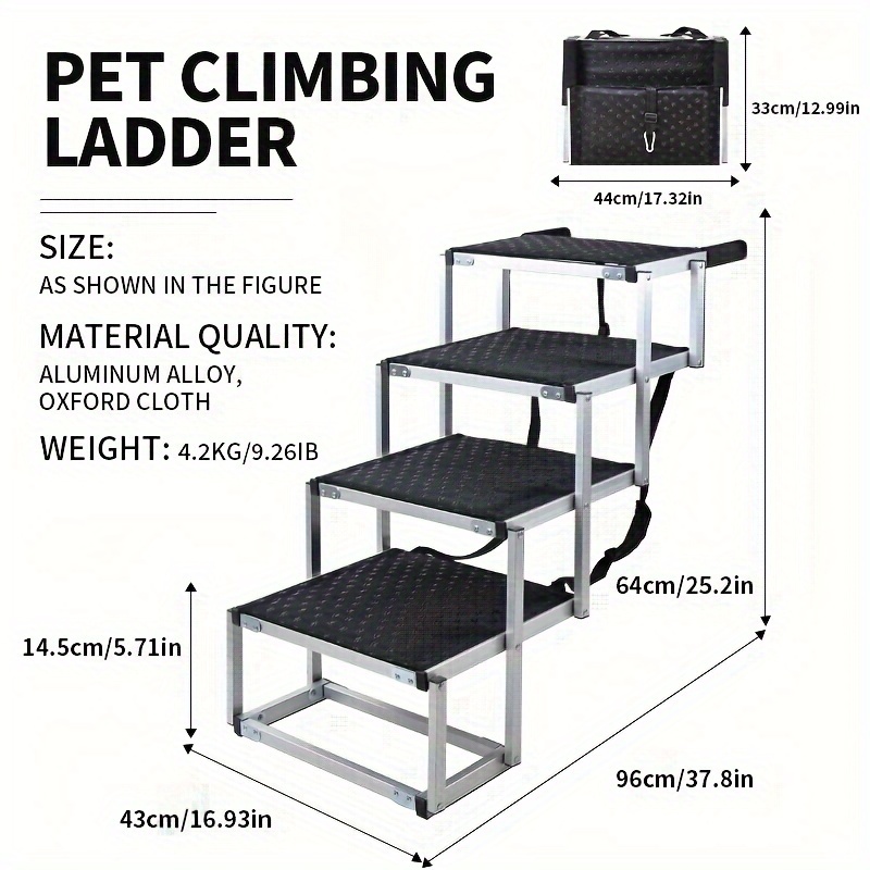 Portable Pet Dog Ladder Steps Outdoor Picnic Ladder Car - Temu Australia