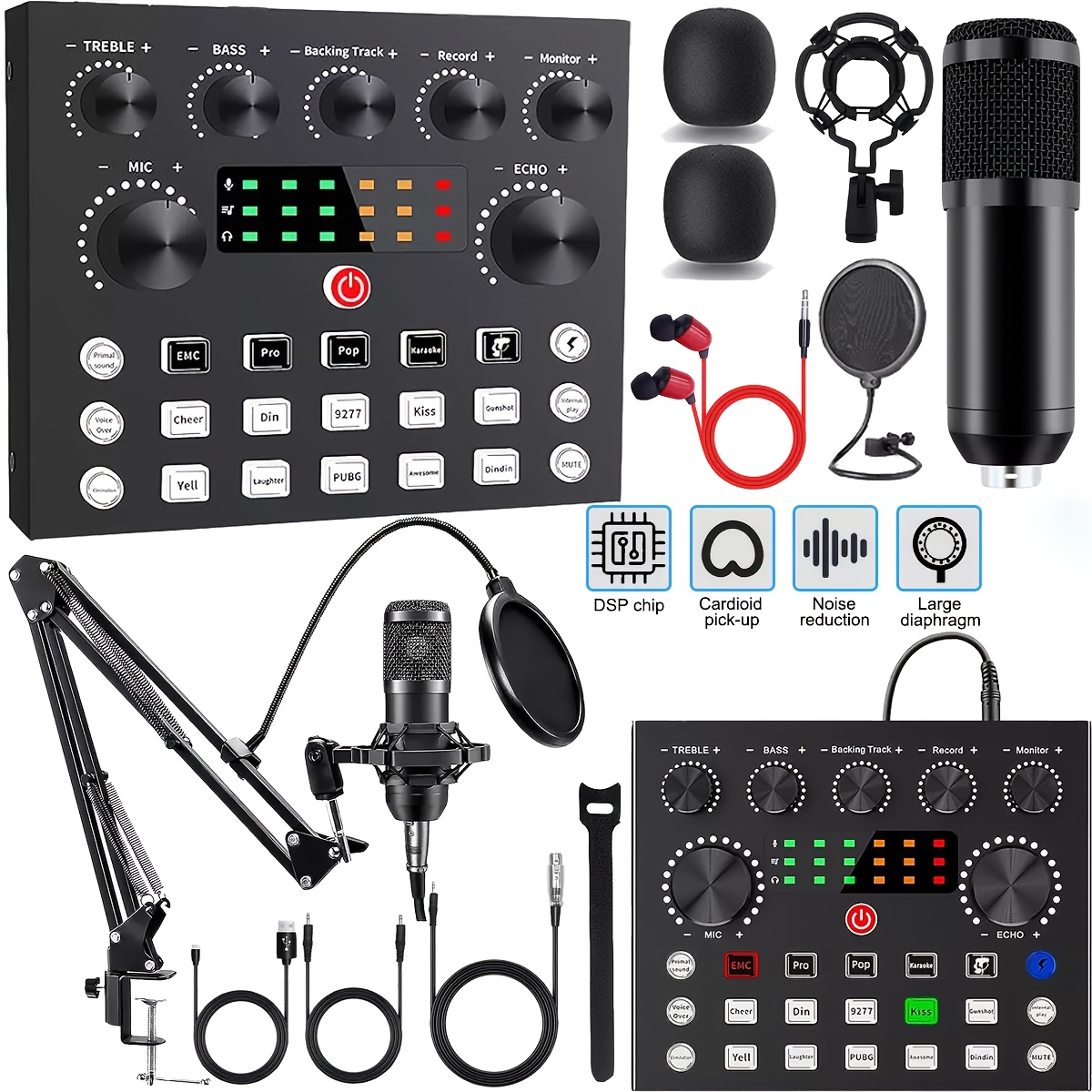 podcast kit sold on Temu United States