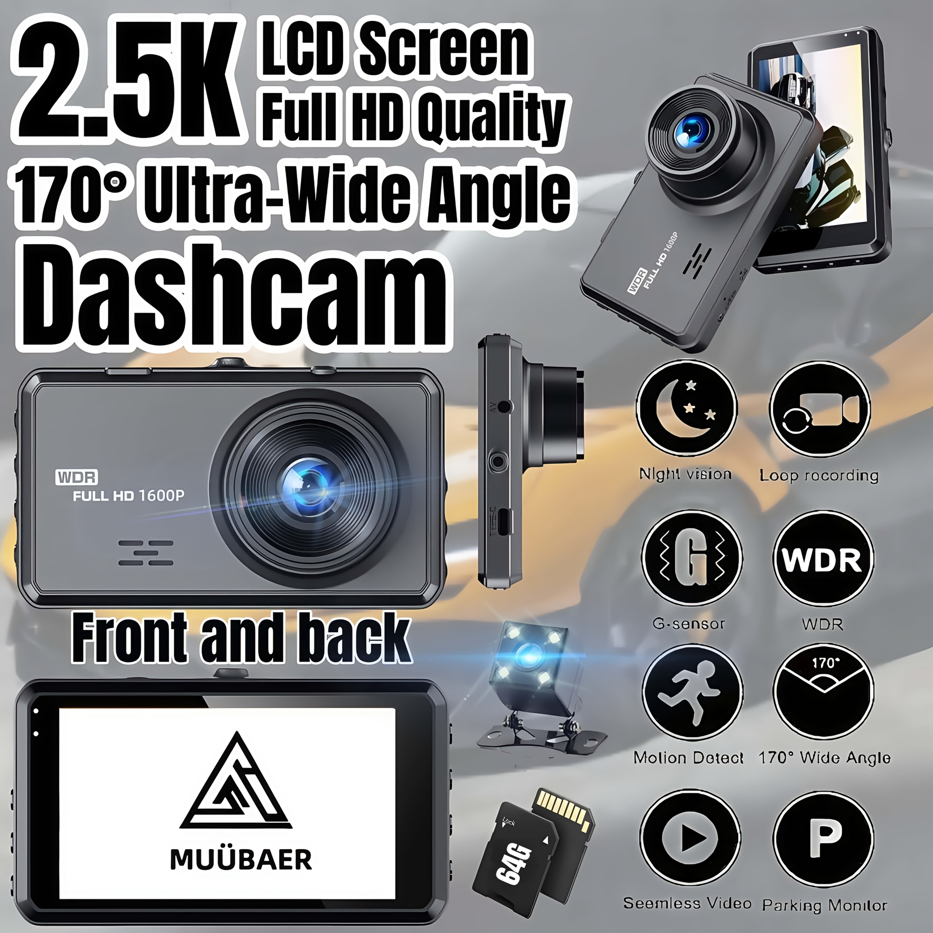 dash cameras sold on Temu United States