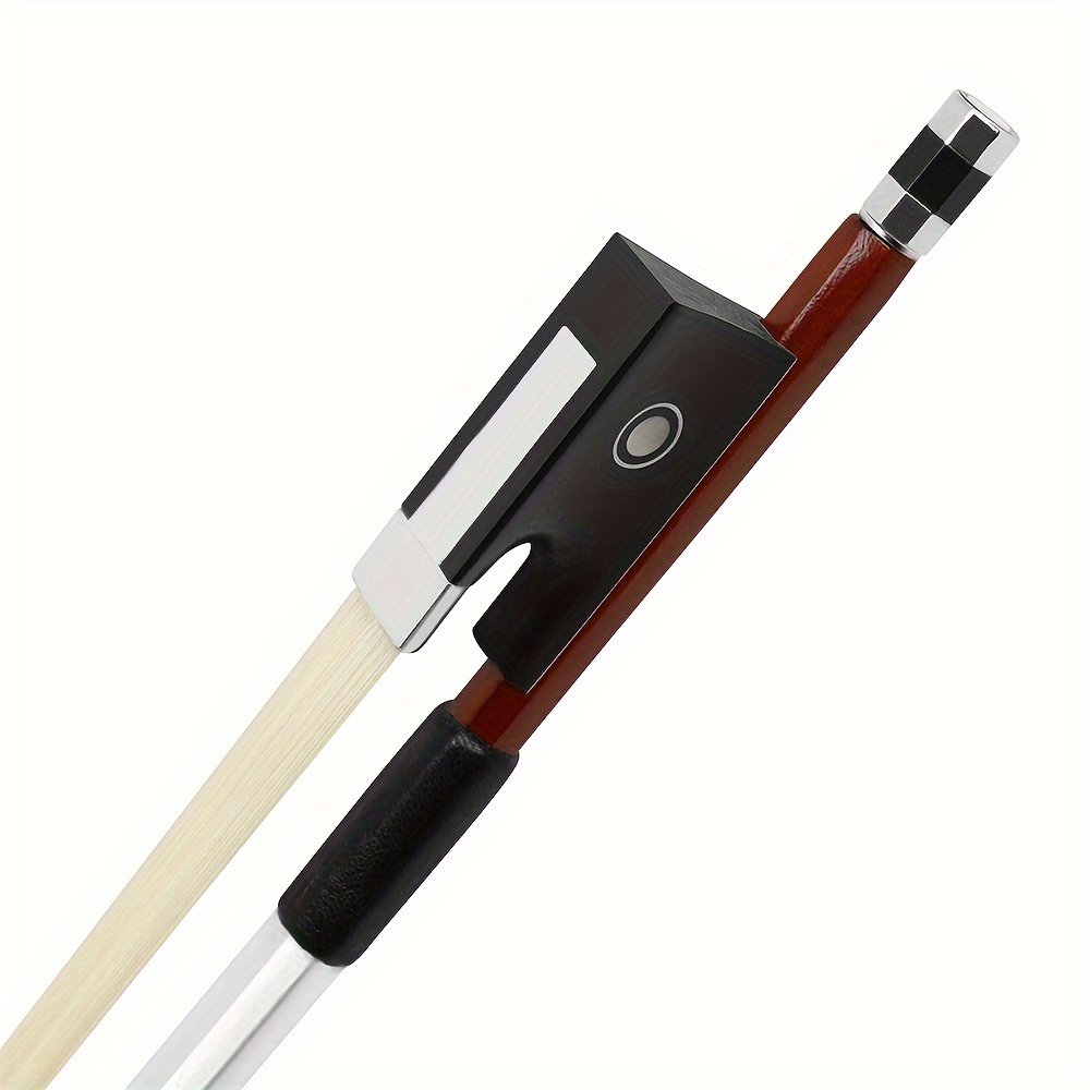 Premium Qa-25 4/4 Violin Bow In Dark Shades With Case - Brazilian ...