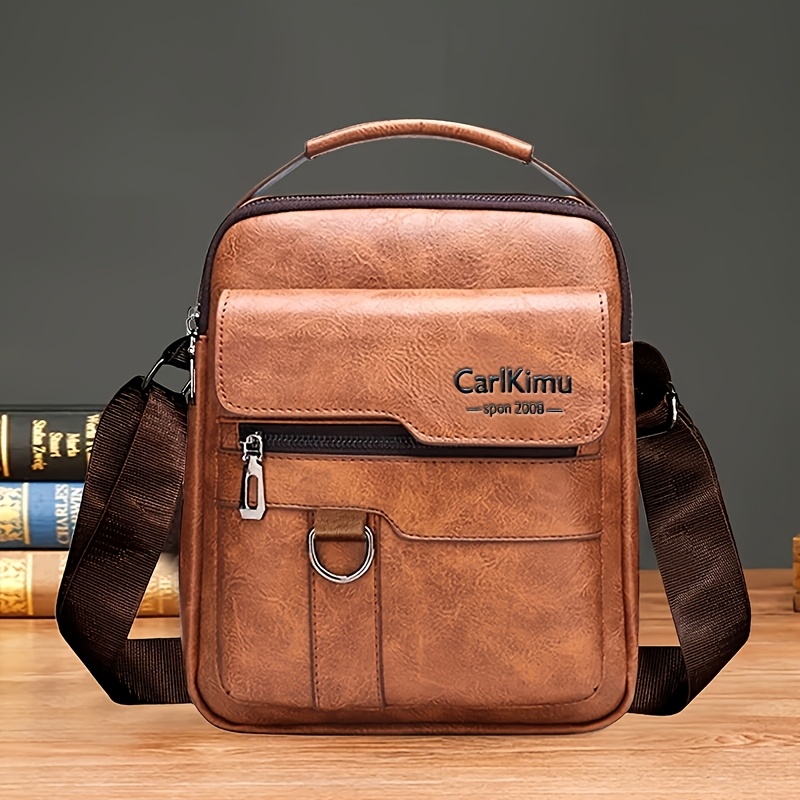 mens shoulder bags sold on Temu United States