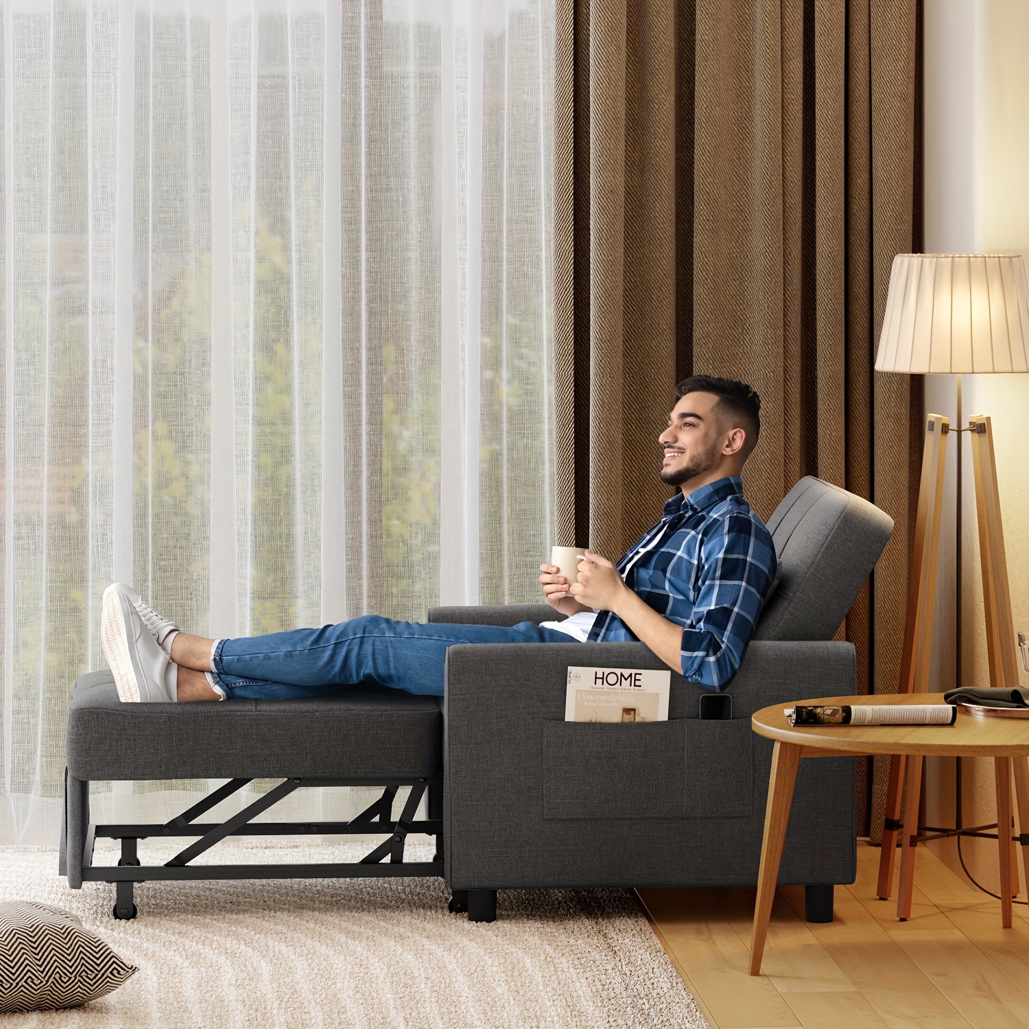convertible sofa chair sold on Temu United States