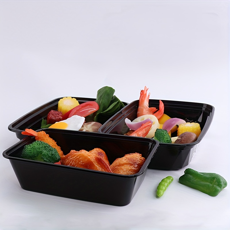 Lunch Box Disposable Food Packaging Boxes Clear Lid Portable - Temu Denmark