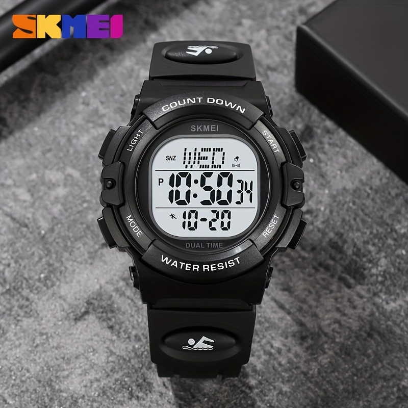 Digital Sports Watch With Tpu Strap Plastic Dial, Multifunctional ...