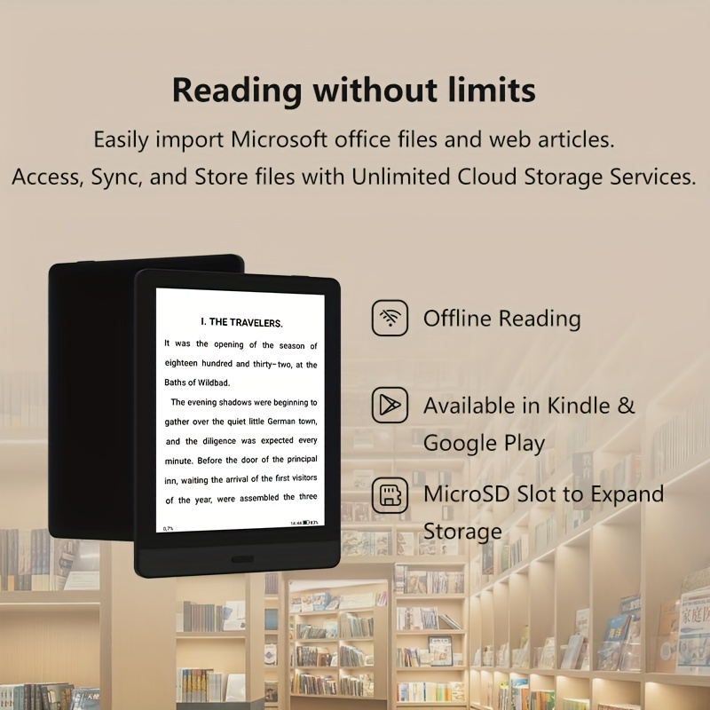 ebook reader sold on Temu United States