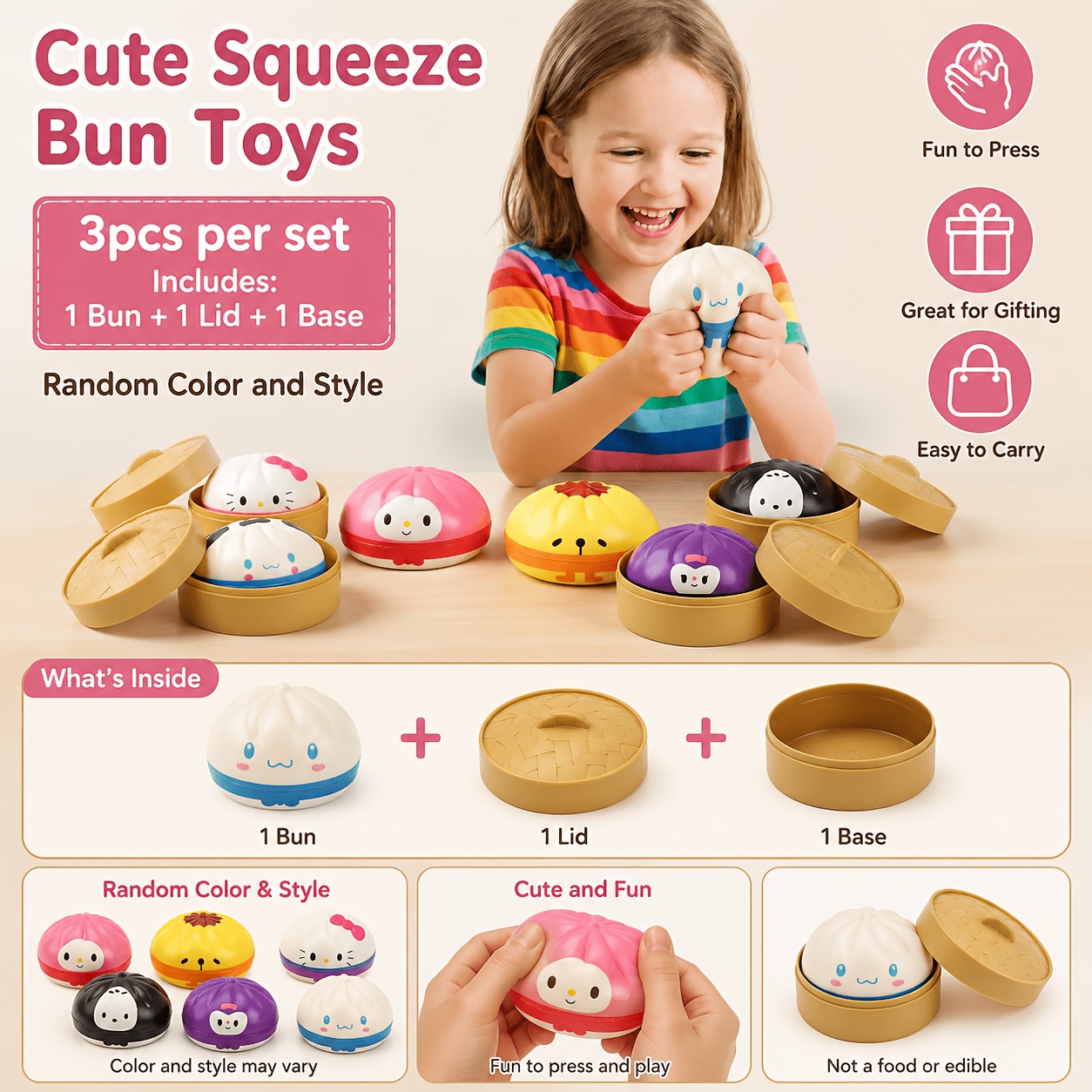 squishies toys sold on Temu United States