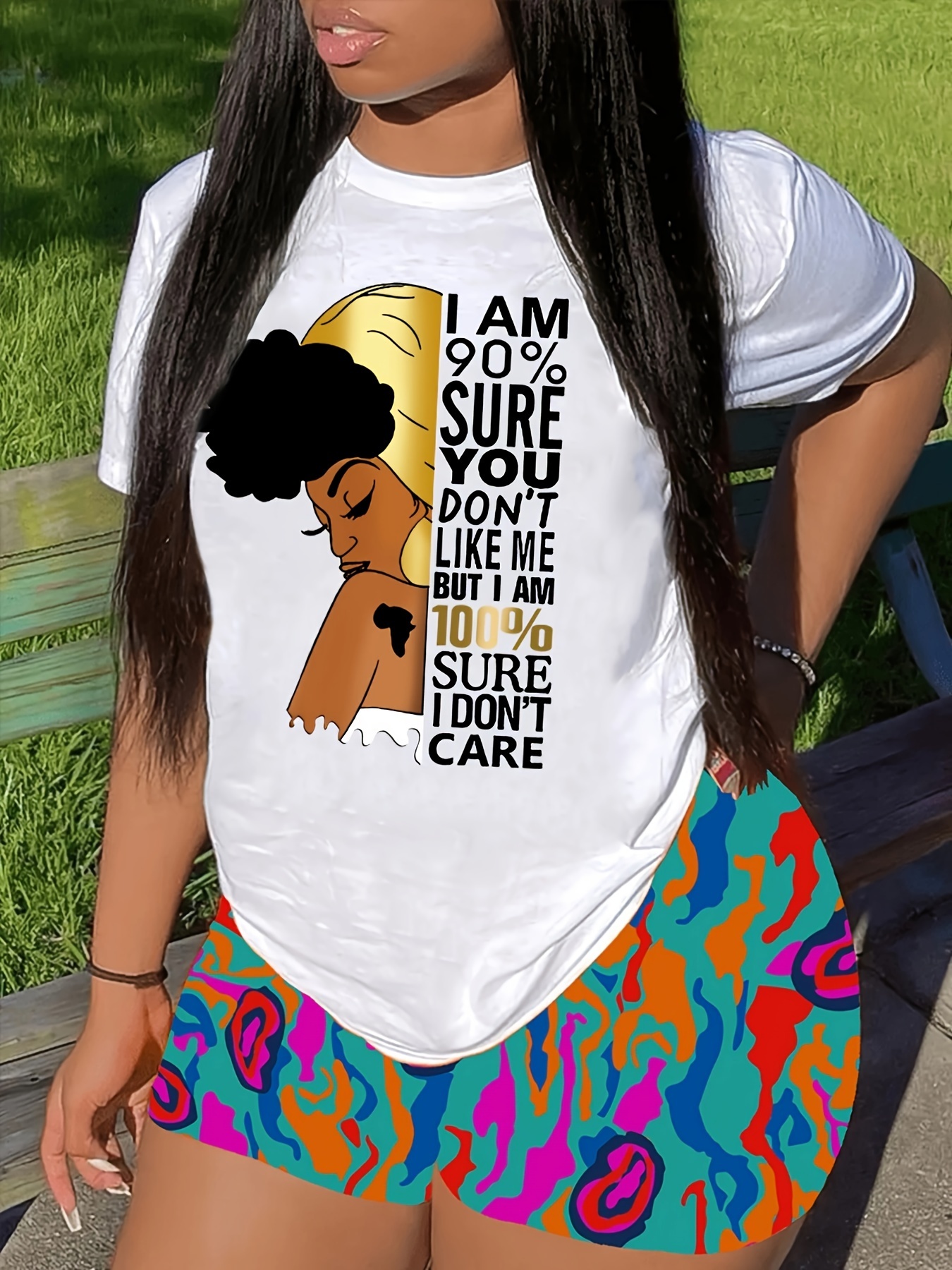 figure letter print crew neck t shirt casual short sleeve t - Temu Canada