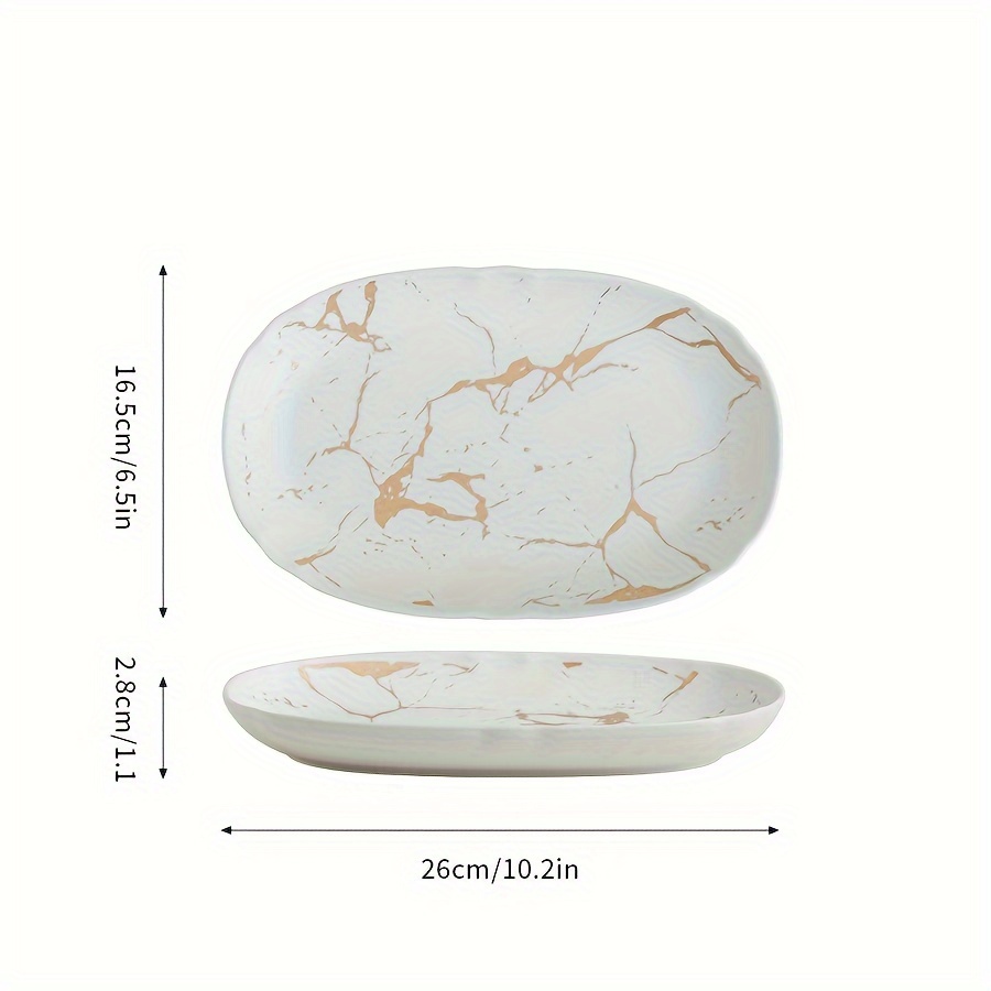 Assiettes Dîner Rectangulaires En Céramique Finition Mate - Temu Belgium