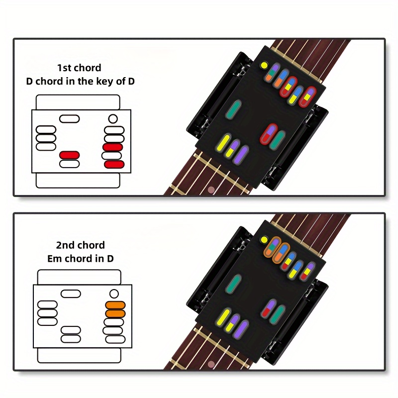 Guitar Auxiliary Chord Changer Practice Magic Ukulele Left Handed ...