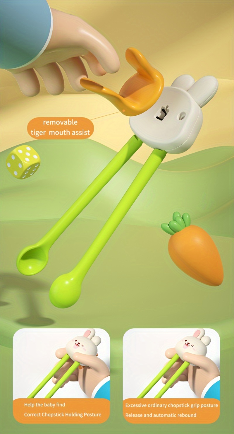 Children's Rabbit Clip Bean Training Machine Chopsticks - Temu South Africa