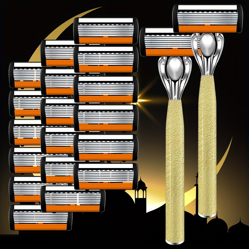 Stainless Steel Handle Safety Razor Men Beard Mustache - Temu