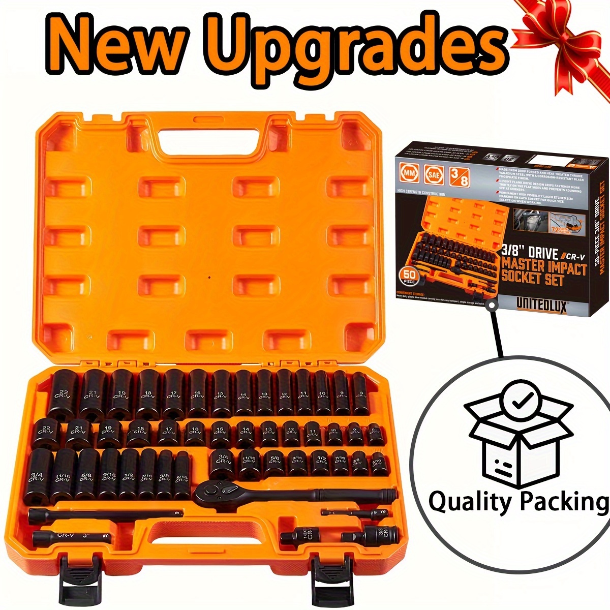 Impact Socket Set Drive Standard Metric Sizes (5/16 ) - Temu Belgium