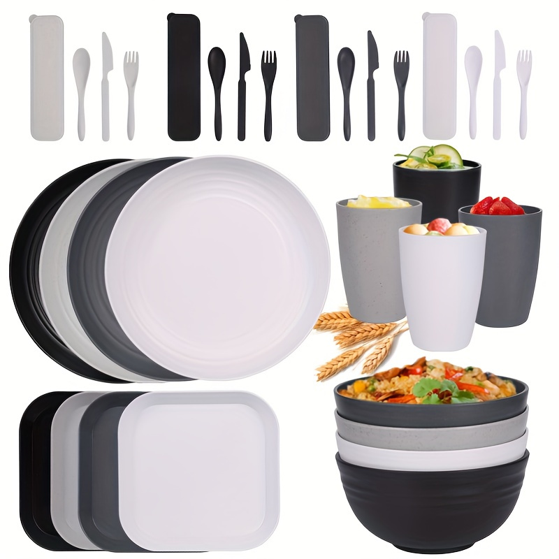 Dinnerware Set Tableware 8 Plates - Temu