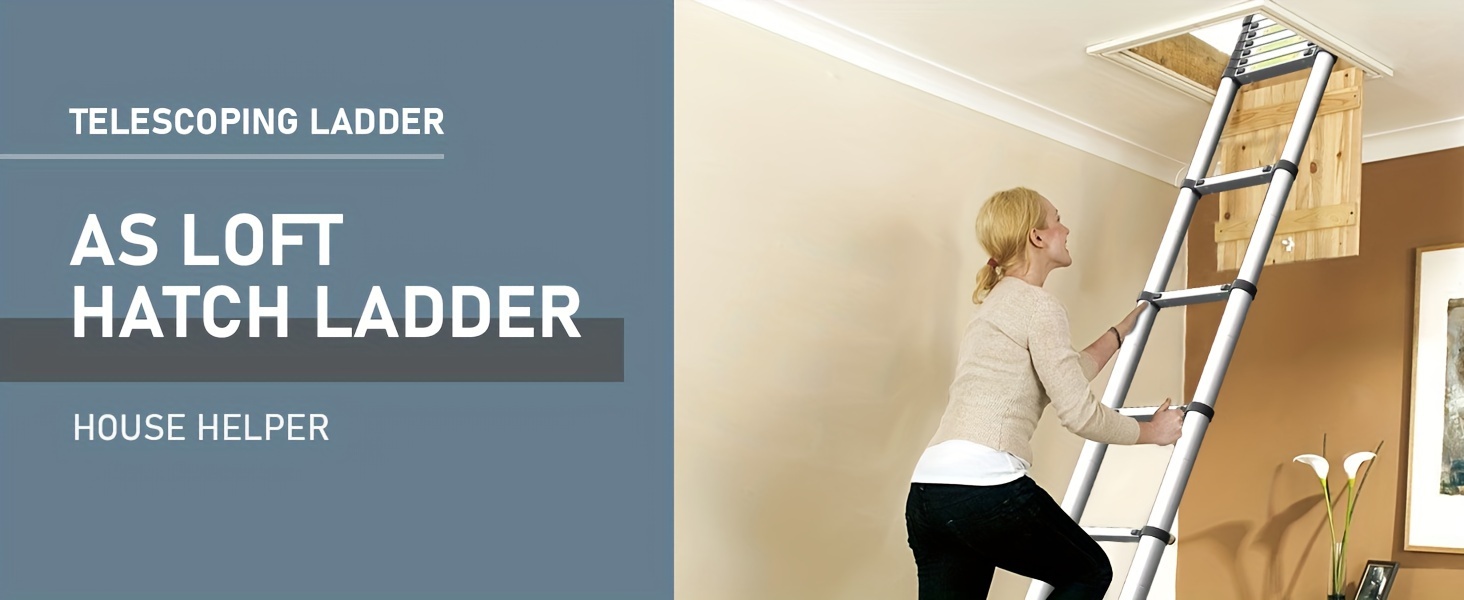 Telescoping Ladder Telescopic Extension Ladder Aluminum - Temu