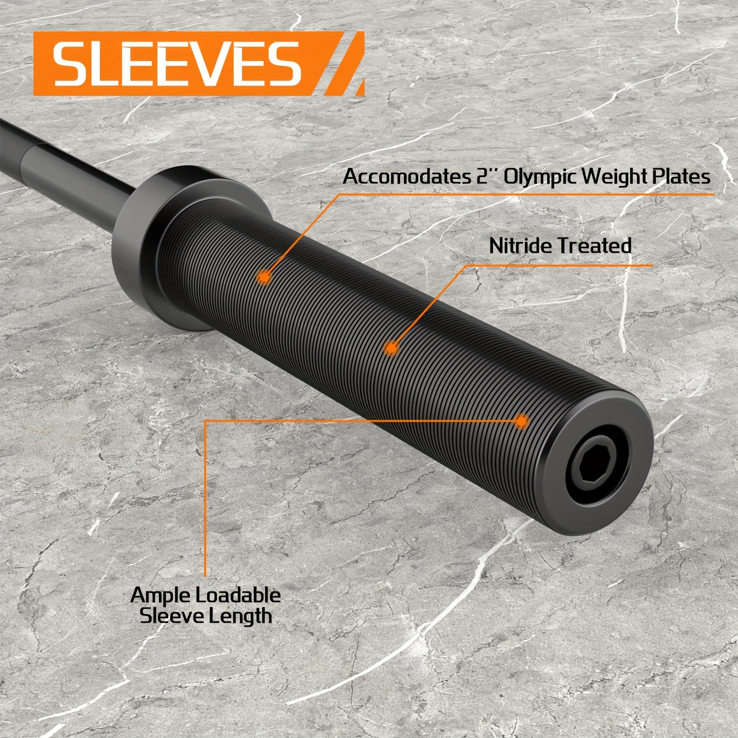 Barbell Bar 7 foot Weight Bar Rated 700 Lbs Weight Capacity - Temu