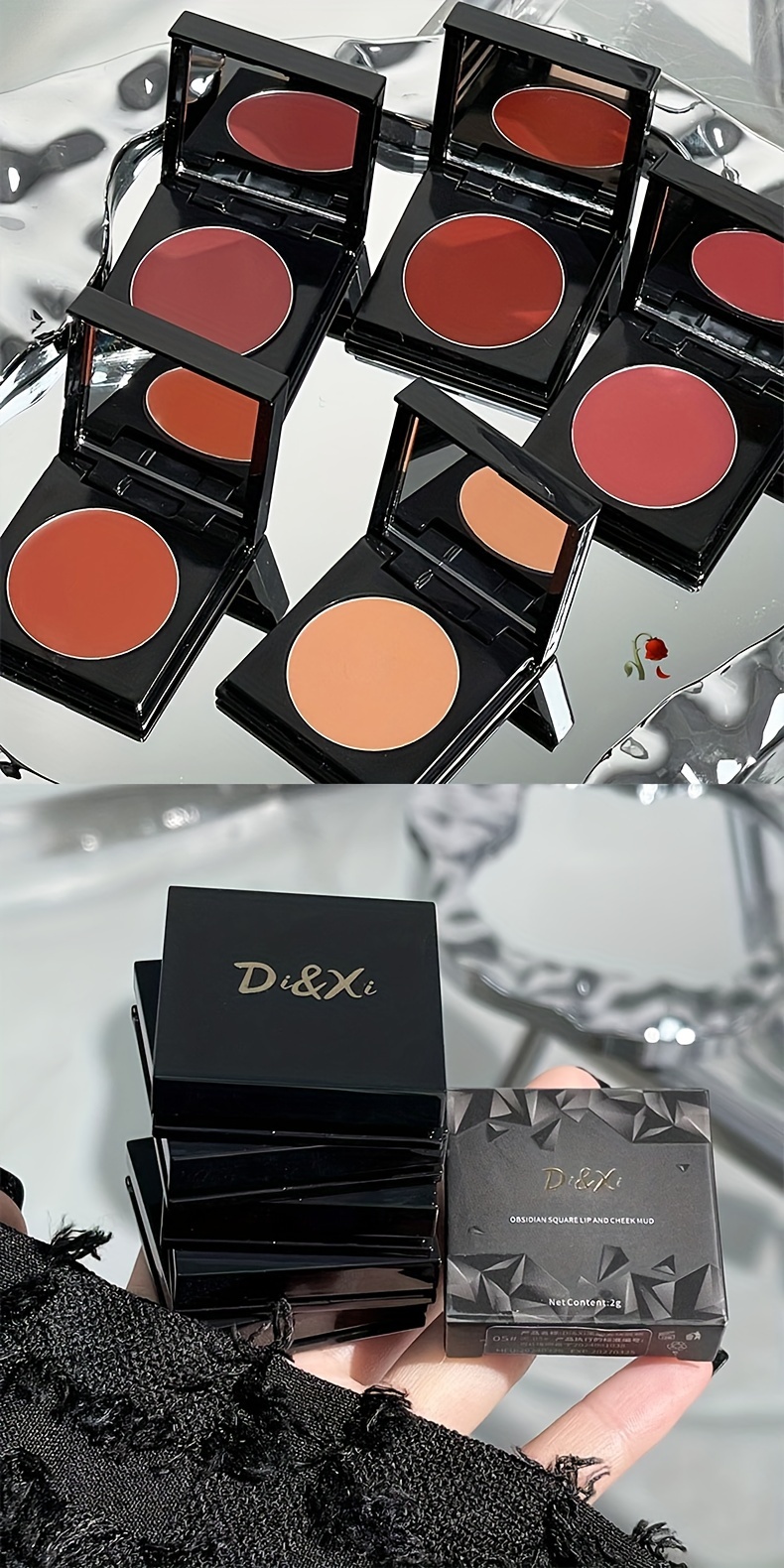 Multifunctional Matte Blush And Lip Cream Palette - Waterproof ...