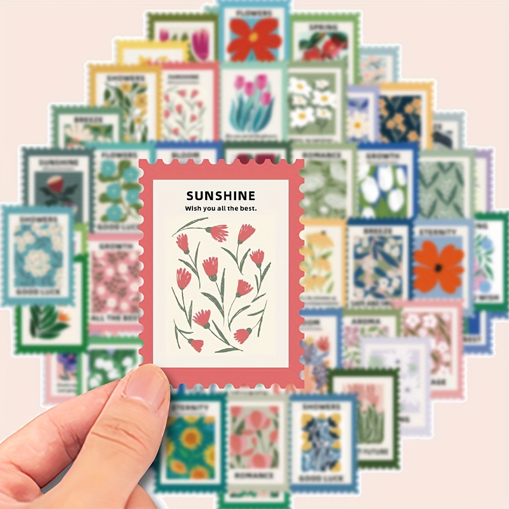 Floral Sticker Waterproof Vinyl Decals Inspirational Quotes - Temu